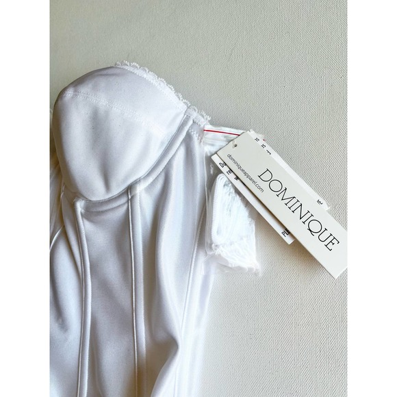 Dominique | Tops | Dominique White Torsolette Satin Corsette | Poshmark
